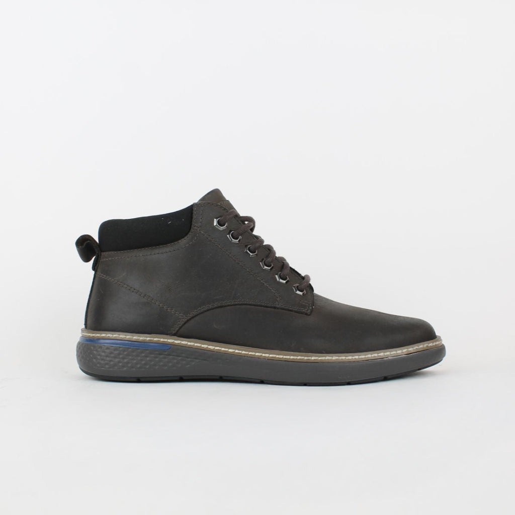 TIMMON MENS LEATHER BOOTS-GREY